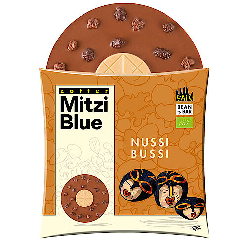 Mitzi Blue - Nussi Bussi | Zotter Schokolade