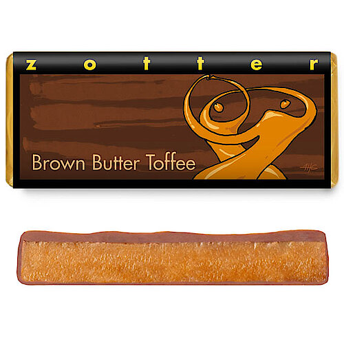 Hand-scooped Chocolates - Brown Butter Toffee | Zotter Schokolade